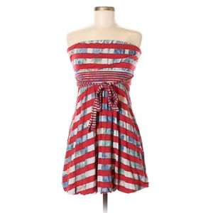 American Rag | Dresses | American Rag Cie Floral Stripe Strapless Dress ...